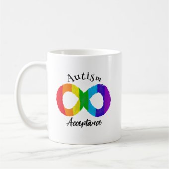 Neurodiversity Autism Acceptance Rainbow Coffee Mug | Zazzle