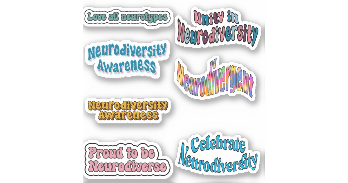 Neurodiversity Awareness Pack Sticker | Zazzle