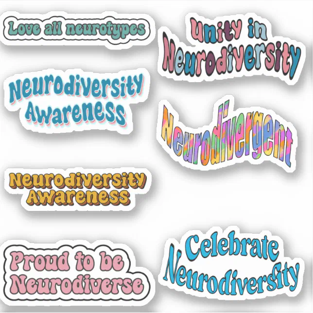 Neurodiversity Awareness Pack Sticker | Zazzle