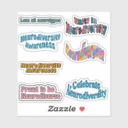 Neurodiversity Awareness Pack Sticker | Zazzle