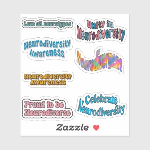 Neurodiversity Awareness Pack Sticker | Zazzle