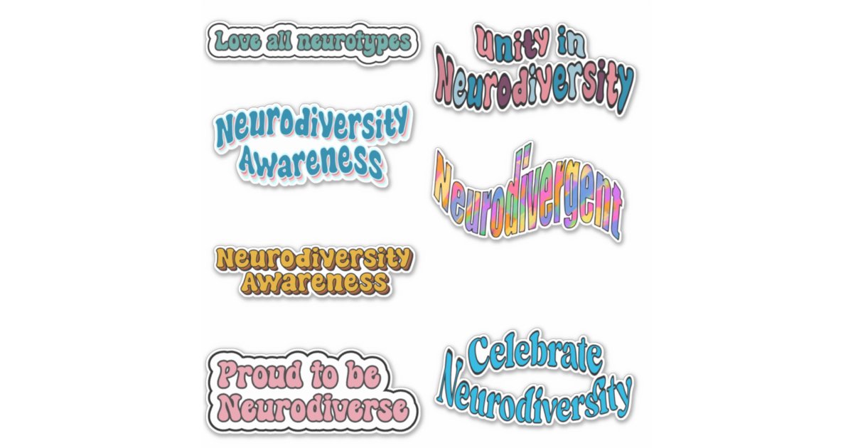 Neurodiversity Awareness Pack Sticker | Zazzle