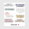 Neurodiversity Awareness Typography Sticker Pack | Zazzle
