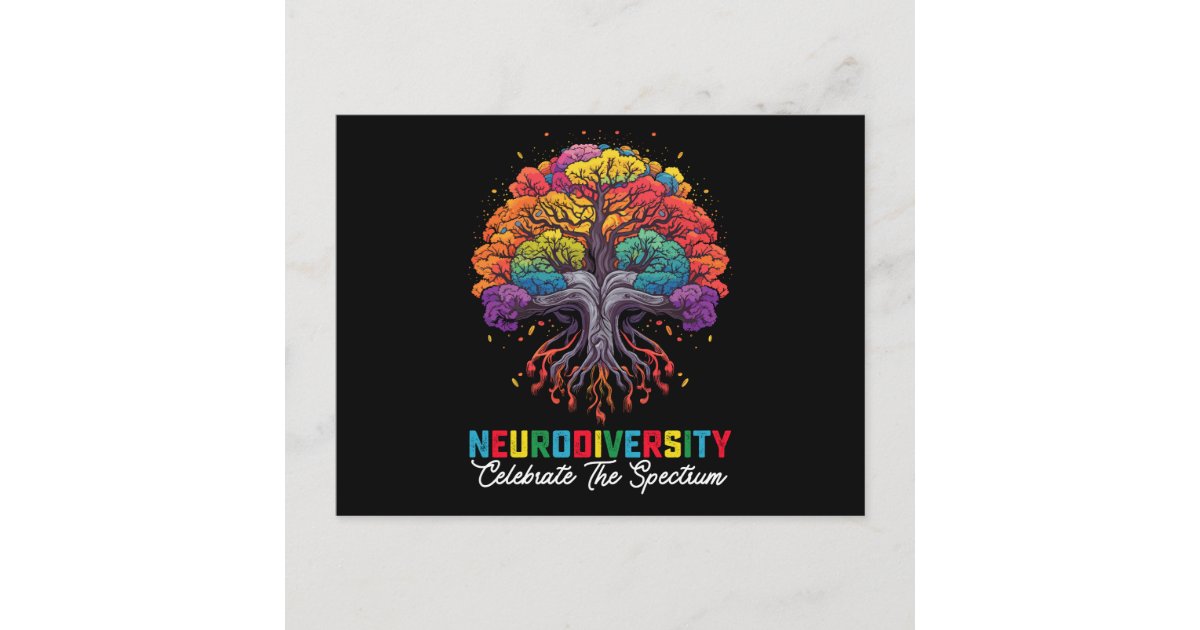 Neurodiversity Celebrate The Spectrum Autism Postcard | Zazzle