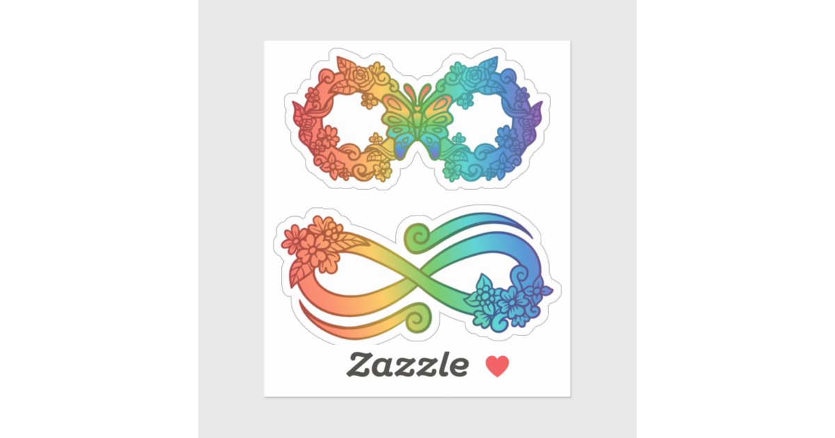 Neurodiversity Infinity Symbol Sticker | Zazzle