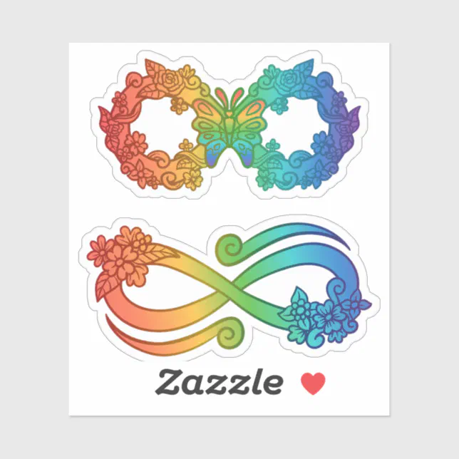 Neurodiversity Infinity Symbol Sticker | Zazzle