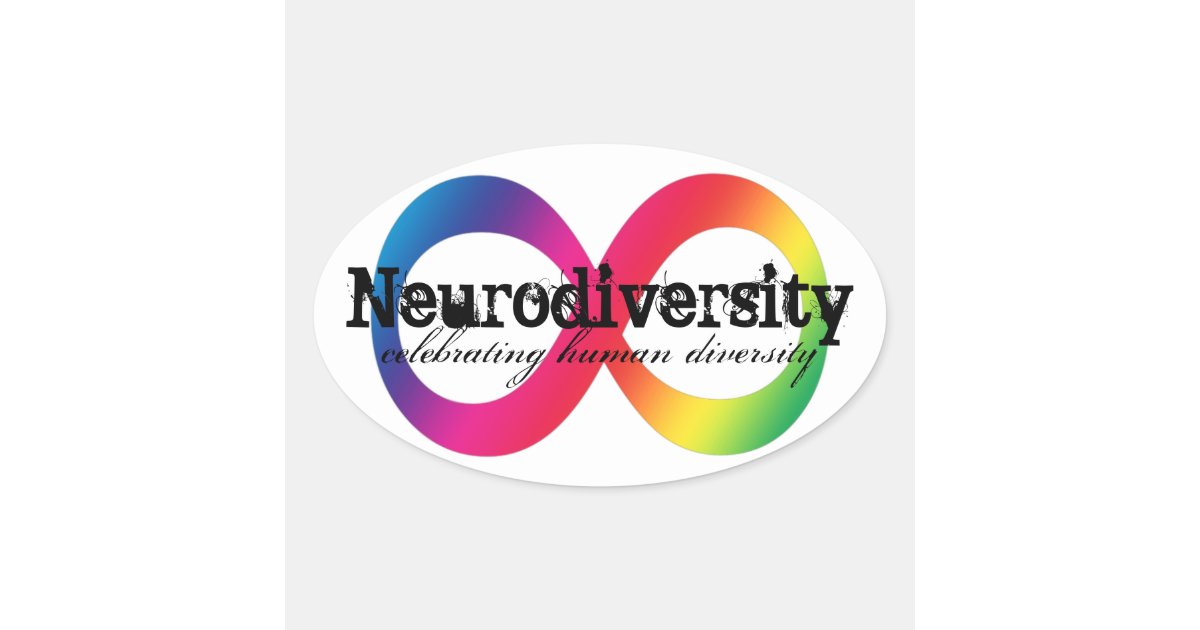 Neurodiversity Oval Sticker | Zazzle
