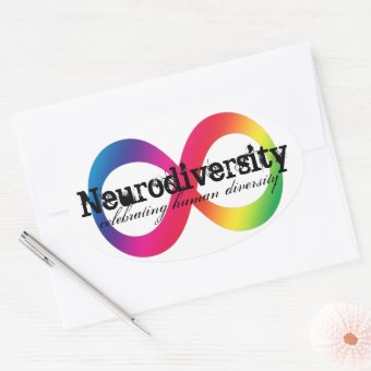 Neurodiversity Oval Sticker | Zazzle