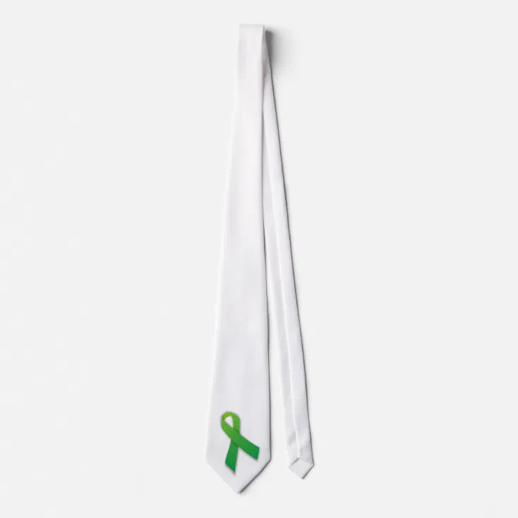 Neurofibromatosis, NF, NF1, NF2, Green Ribbon Tie | Zazzle