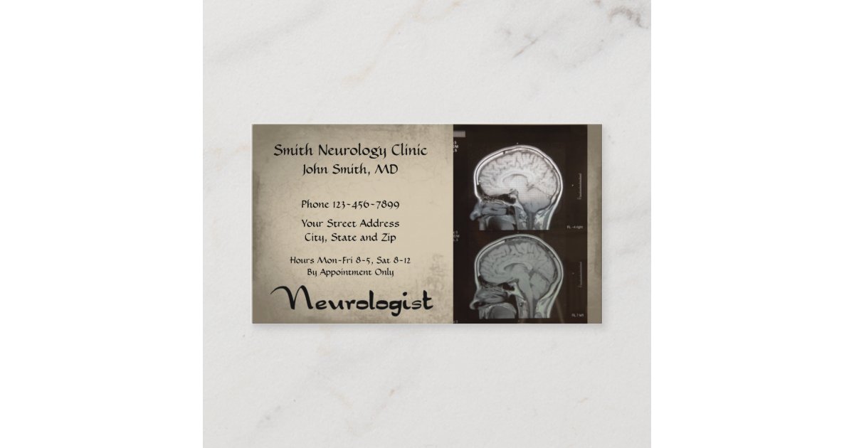 Neurologist Neurology Business Card | Zazzle