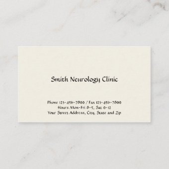 Neurologist Neurology Business Card | Zazzle