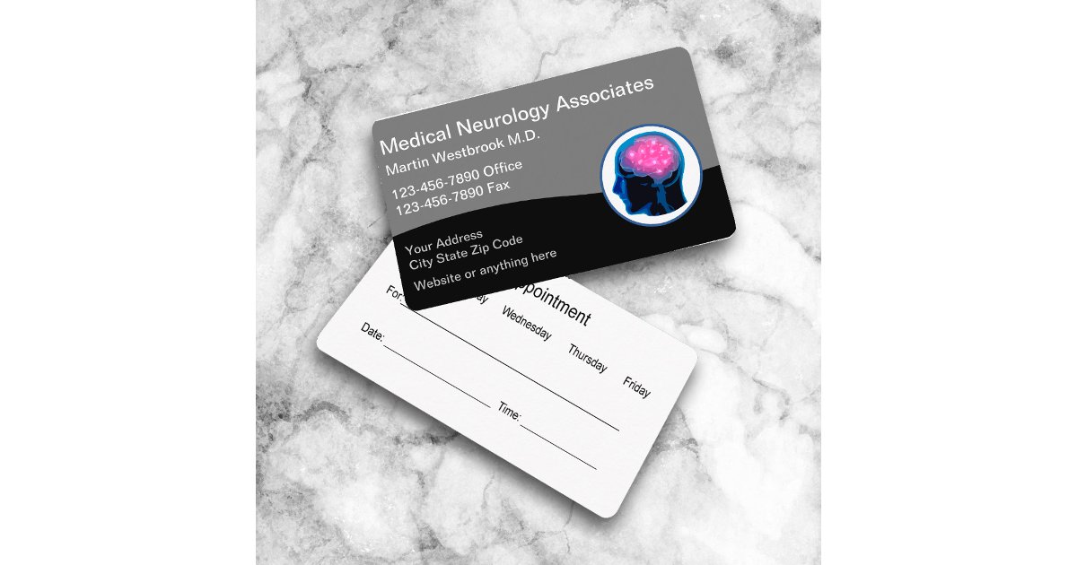 Neurology Neurologist Appointment Business Cards | Zazzle