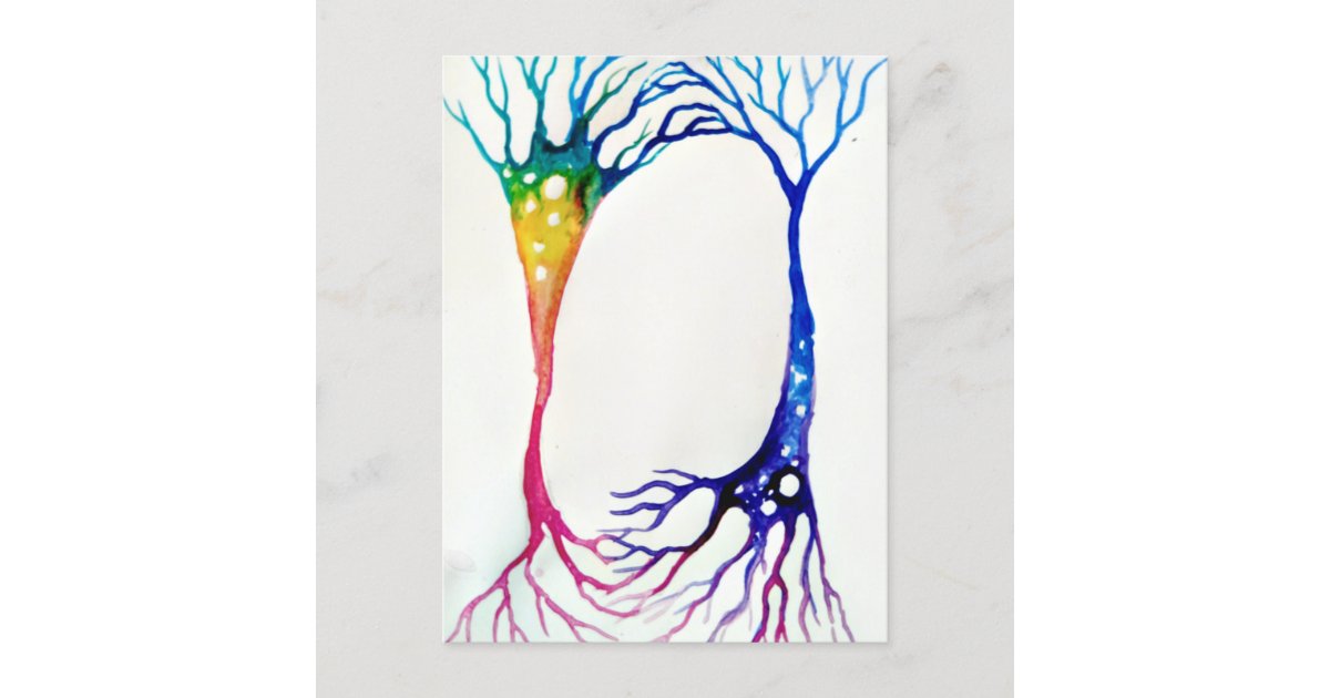 Neurons Poster Canvas Print Postcard | Zazzle
