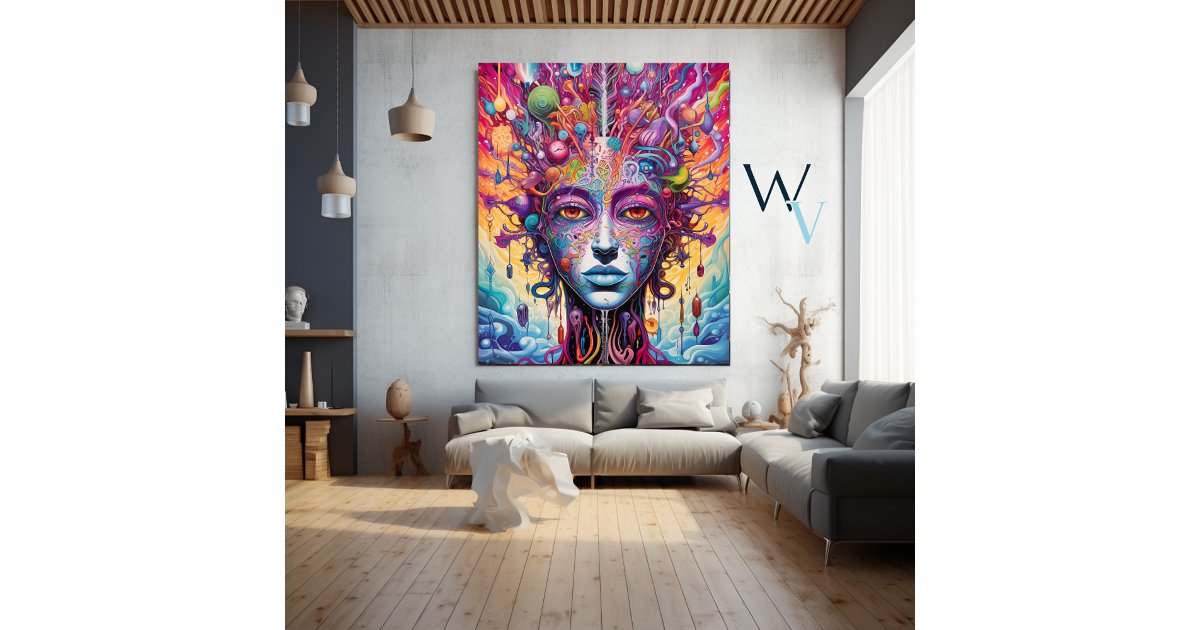 Neuroscience Psychedelic Art Poster | Zazzle