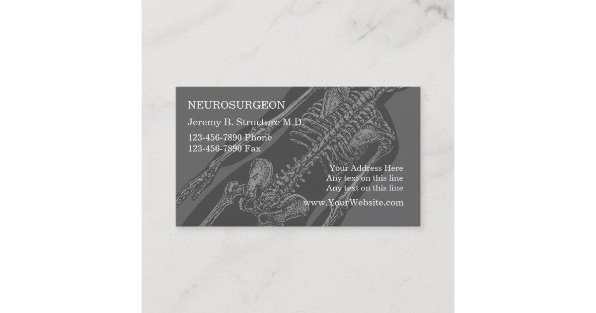 Neurosurgeon Business Cards | Zazzle