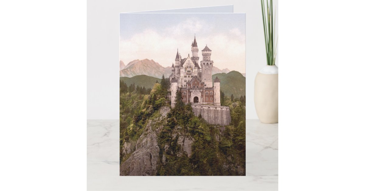 NEUSCHWANSTEIN BAVARIA GERMANY MOUNTAIN CASTLE CARD | Zazzle