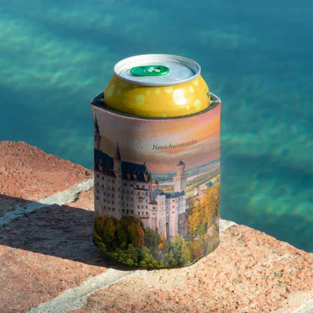 Neuschwanstein castle can cooler | Zazzle