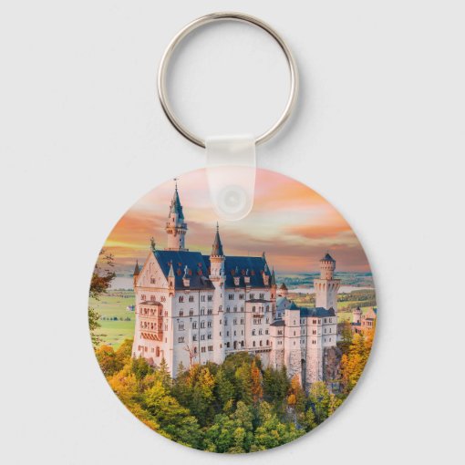 Neuschwanstein castle keychain | Zazzle