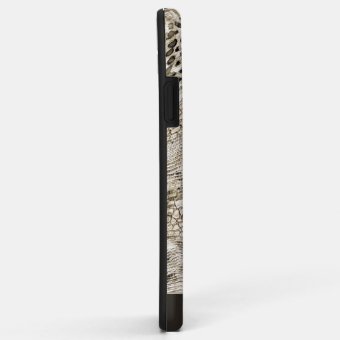 Neutral Brown Snakeskin Pattern with Name Case-Mate iPhone Case | Zazzle