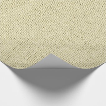 Neutral Burlap Wrapping Paper | Zazzle