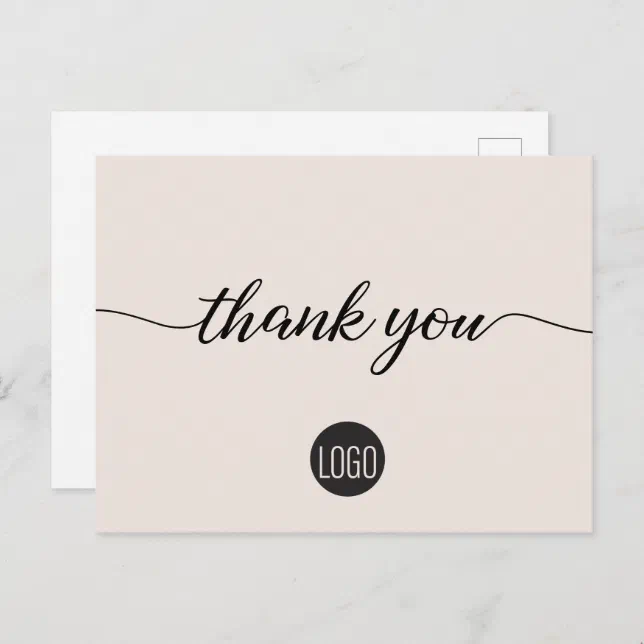 Neutral Customer Appreciation Business template Postcard | Zazzle