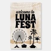 Neutral Earth Tone Music Festival Welcome Sign | Zazzle