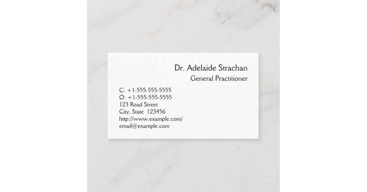 Neutral Medical Professional Business Card | Zazzle
