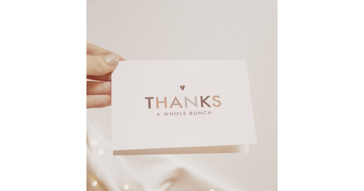 Neutral Modern Gender Neutral Thank You Card | Zazzle