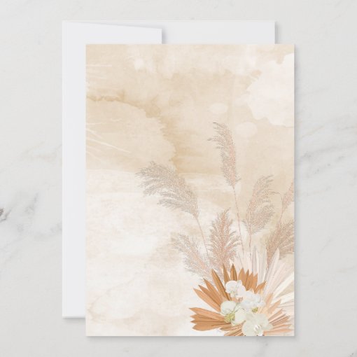 Neutral Pampas Baby Brunch Baby Shower Invitation | Zazzle