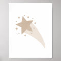 Neutral Shooting Star Outer Space Kids Room Decor | Zazzle