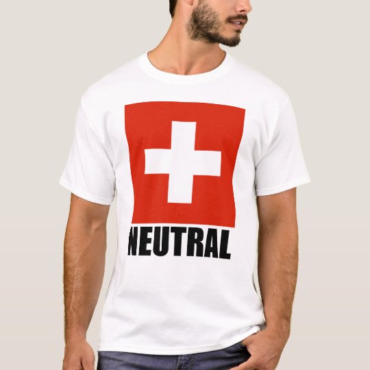 NEUTRAL (Swiss Flag) T-shirt | Zazzle.com