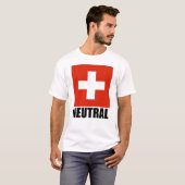 NEUTRAL (Swiss Flag) T-shirt | Zazzle
