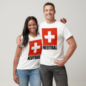 NEUTRAL (Swiss Flag) T-shirt | Zazzle