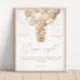 Neutral Teddy Bear Baby Shower Diaper Raffle Poster | Zazzle