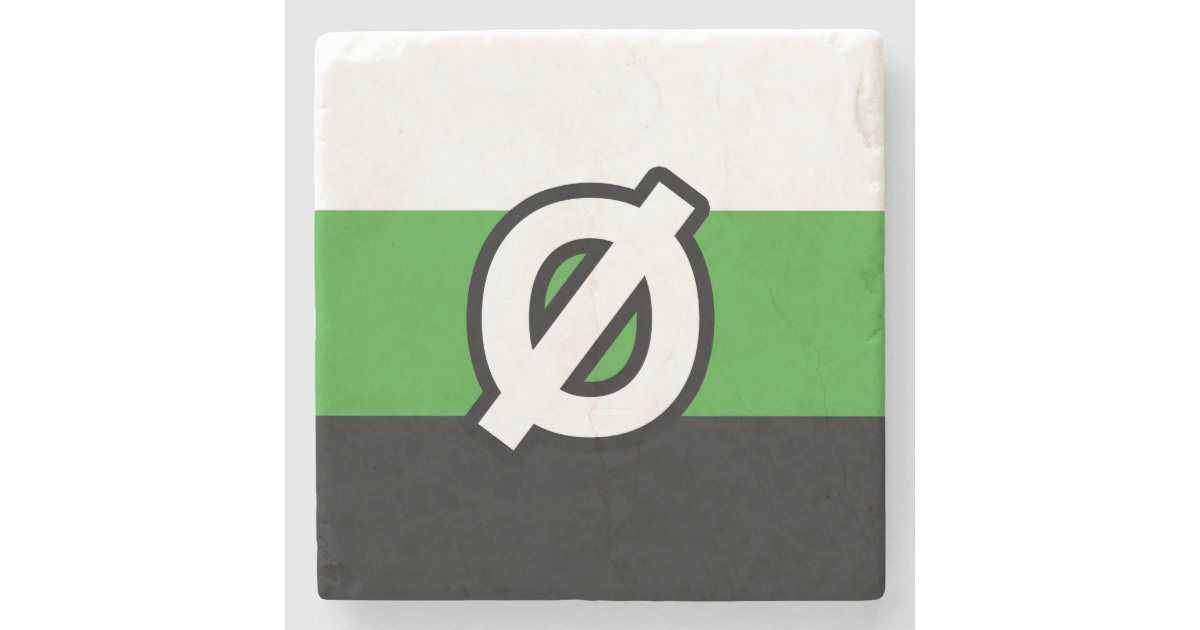 NEUTROIS PRIDE FLAG AND SYMBOL STONE COASTER | Zazzle