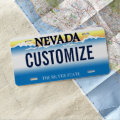 Nevada Custom License Plate | Zazzle