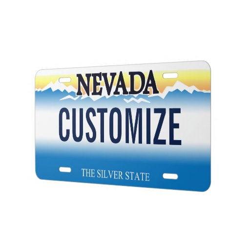 Nevada Custom License Plate | Zazzle