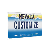 Nevada Custom License Plate | Zazzle