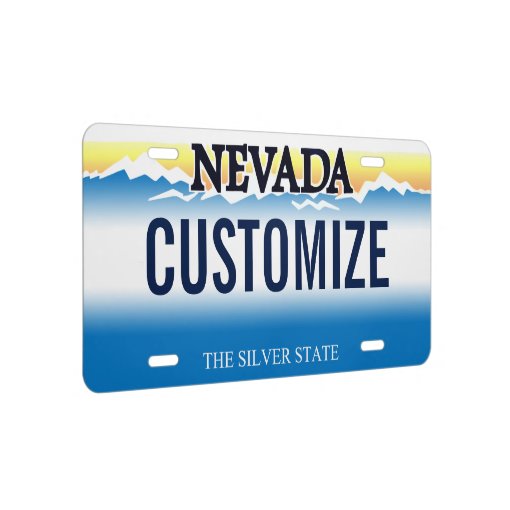 Nevada Custom License Plate | Zazzle