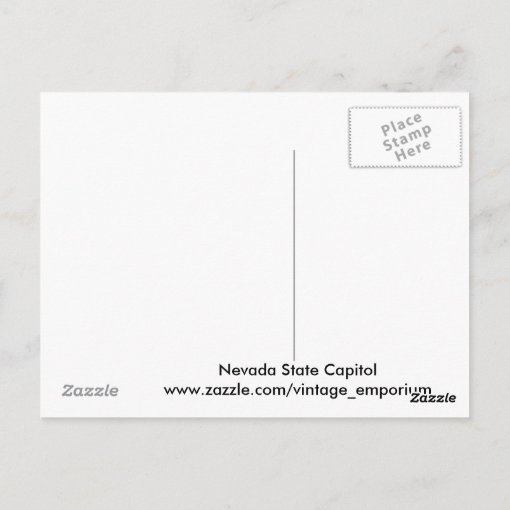 Nevada State Capitol Postcard | Zazzle