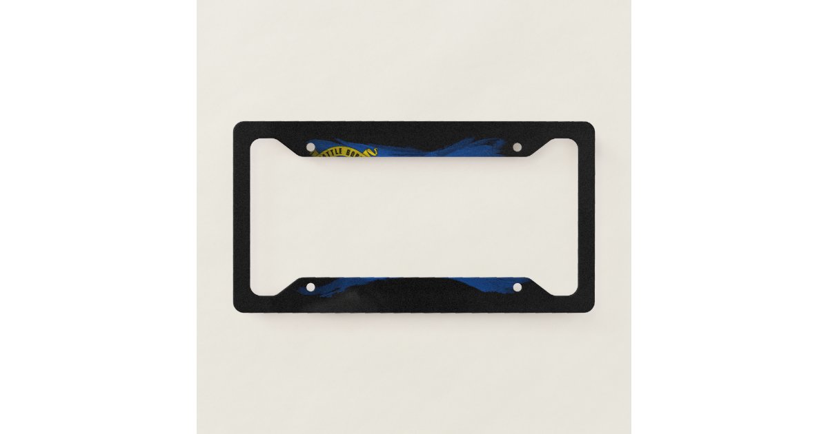 Nevada state flag brush stroke, Nevada flag License Plate Frame | Zazzle