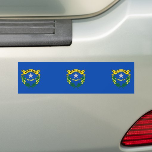 Nevada State Flag Design Bumper Sticker | Zazzle