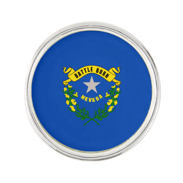 Nevada State Flag Design decor Pin | Zazzle