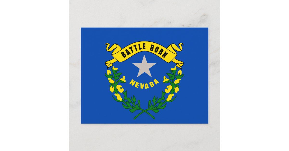 Nevada State Flag Design Postcard | Zazzle