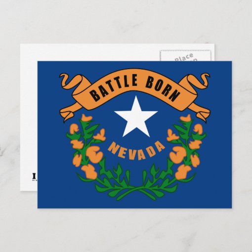 Nevada State Flag Postcard | Zazzle