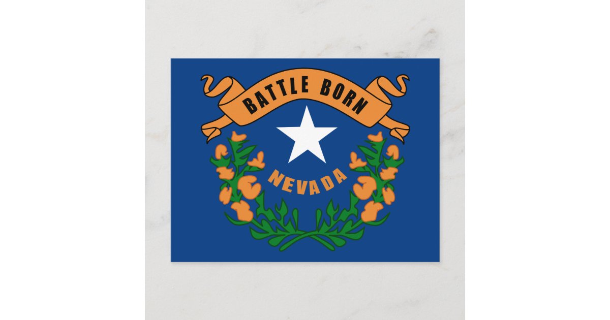 Nevada State Flag Postcard | Zazzle