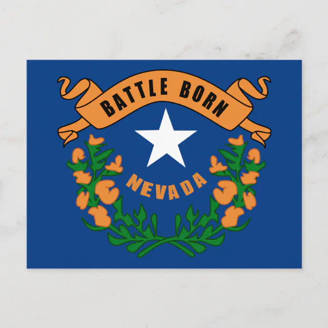 Nevada State Flag Postcard | Zazzle