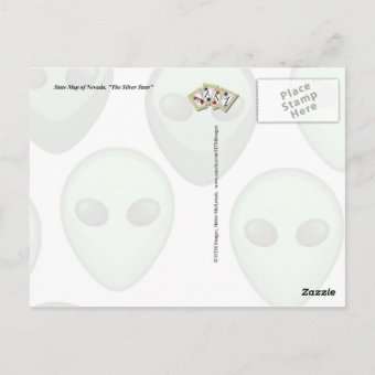 Nevada State Map Postcard | Zazzle