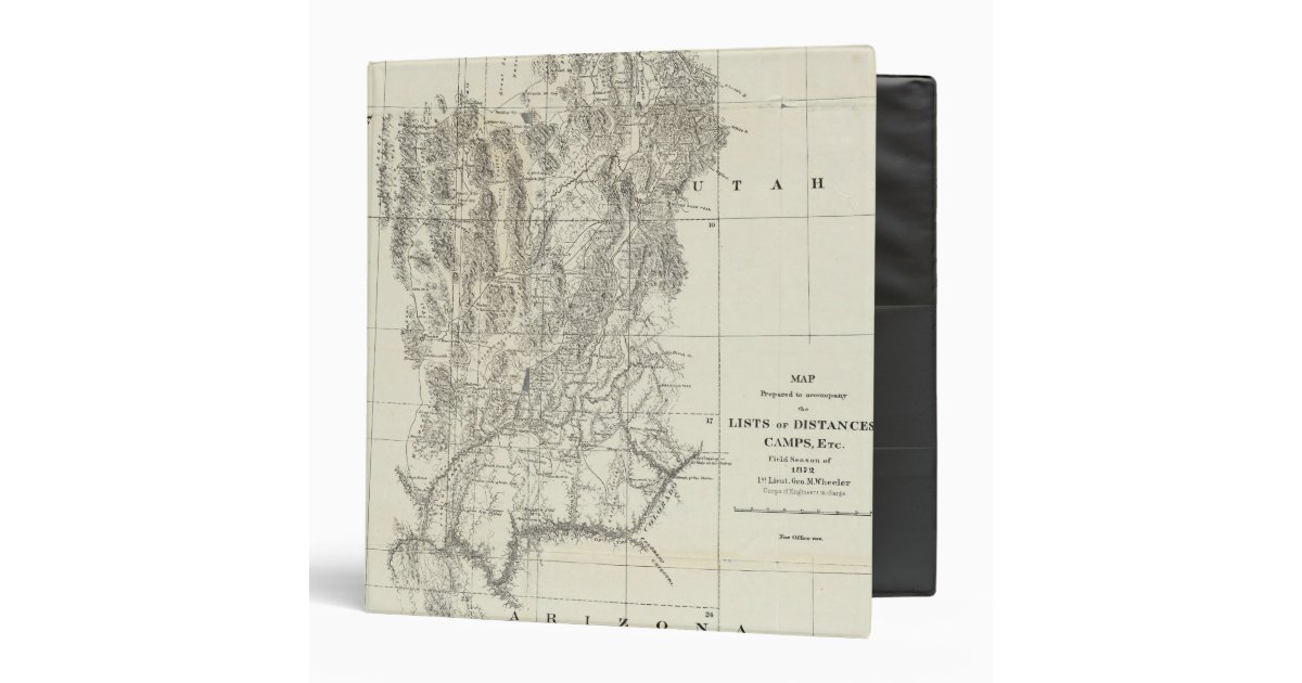 Nevada, Utah, and Arizona Map Binder | Zazzle
