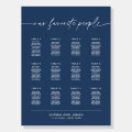 NEVE Wedding Seating Chart Foam Board Sign | Zazzle